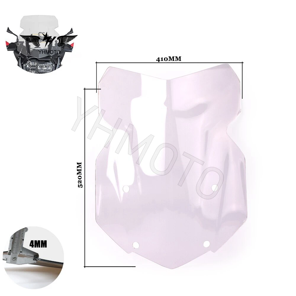 BMW R1200GS LC ADV R1250GS Motorcycle Windshield - Heavy Duty