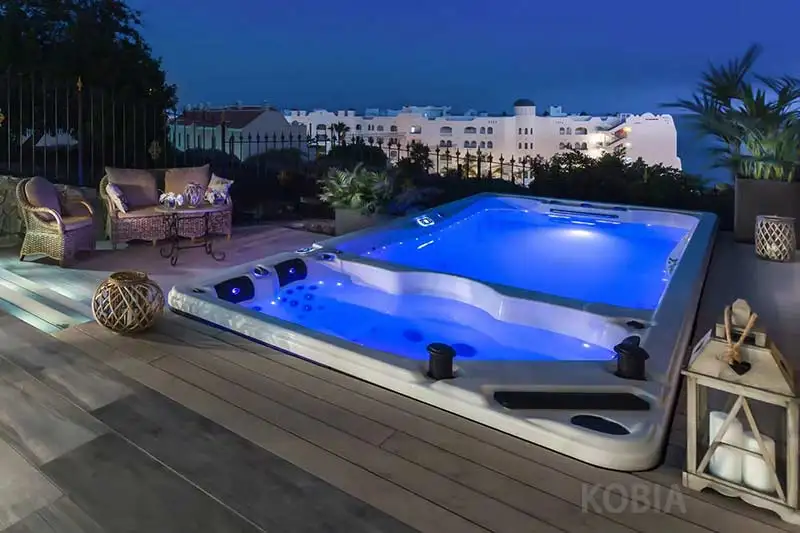 Hot Sale 6m Above Ground Spa Pool with Whirlpool Massage & Hot Tub ...
