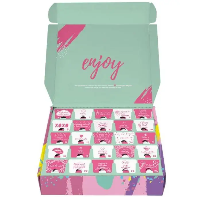 Wholesale Custom Empty Advent Calendar Box for Gift Packaging