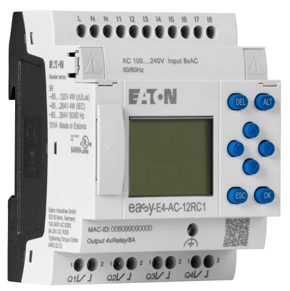 Eaton Easy-e4-ac-12rc1 100-240 V Ac,100-240 V Dc,8di,4do Original Plc ...