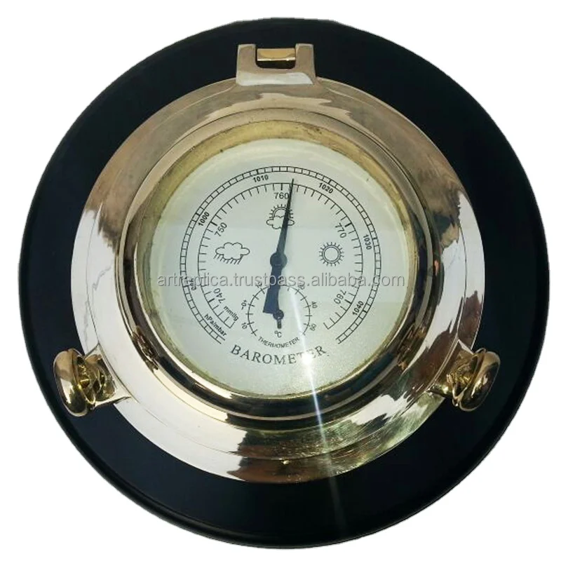 Barometer Thermometer Hygrometer In Porthole,Many Sizes,Desk & Wall ...