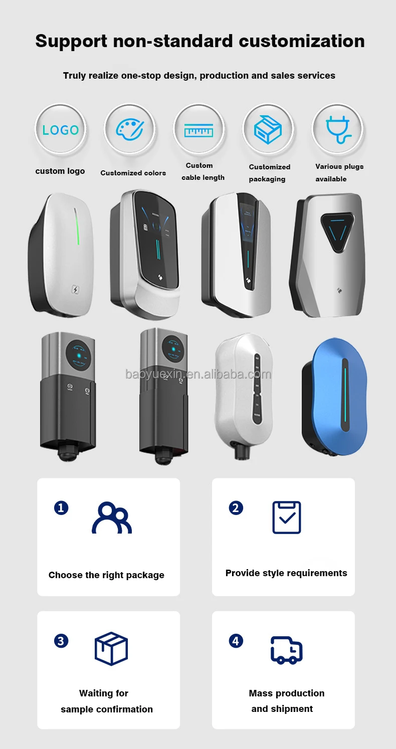 22kw 3 Phase Level 2 Ev Charger Type 2 Iec 62196 Electric Vehicle Charger 5m 16a Ev Charging ...