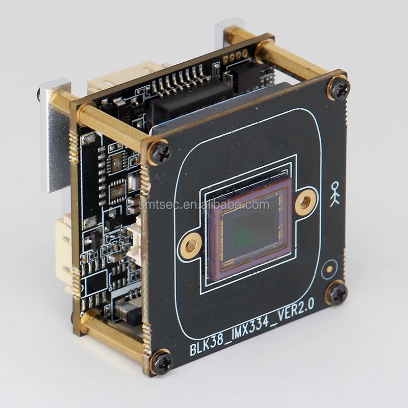 8mp 4k Starlight Imx334 Poe Ip Camera Module Hi3516av300 3840x2160 1/1 ...