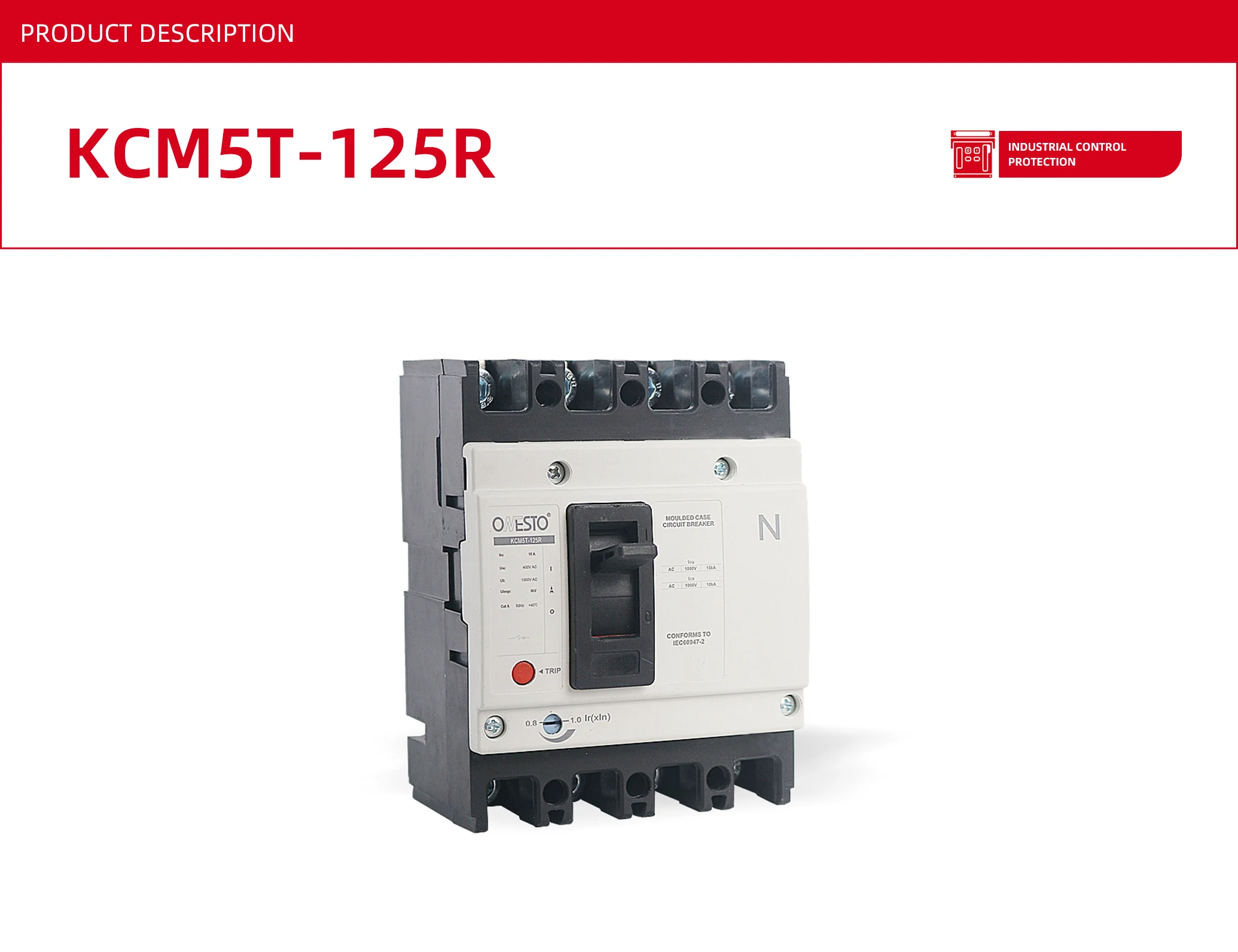 Mccb Thermal Molded Case Circuit Breaker Ce Certified 2p 3p 4p ...