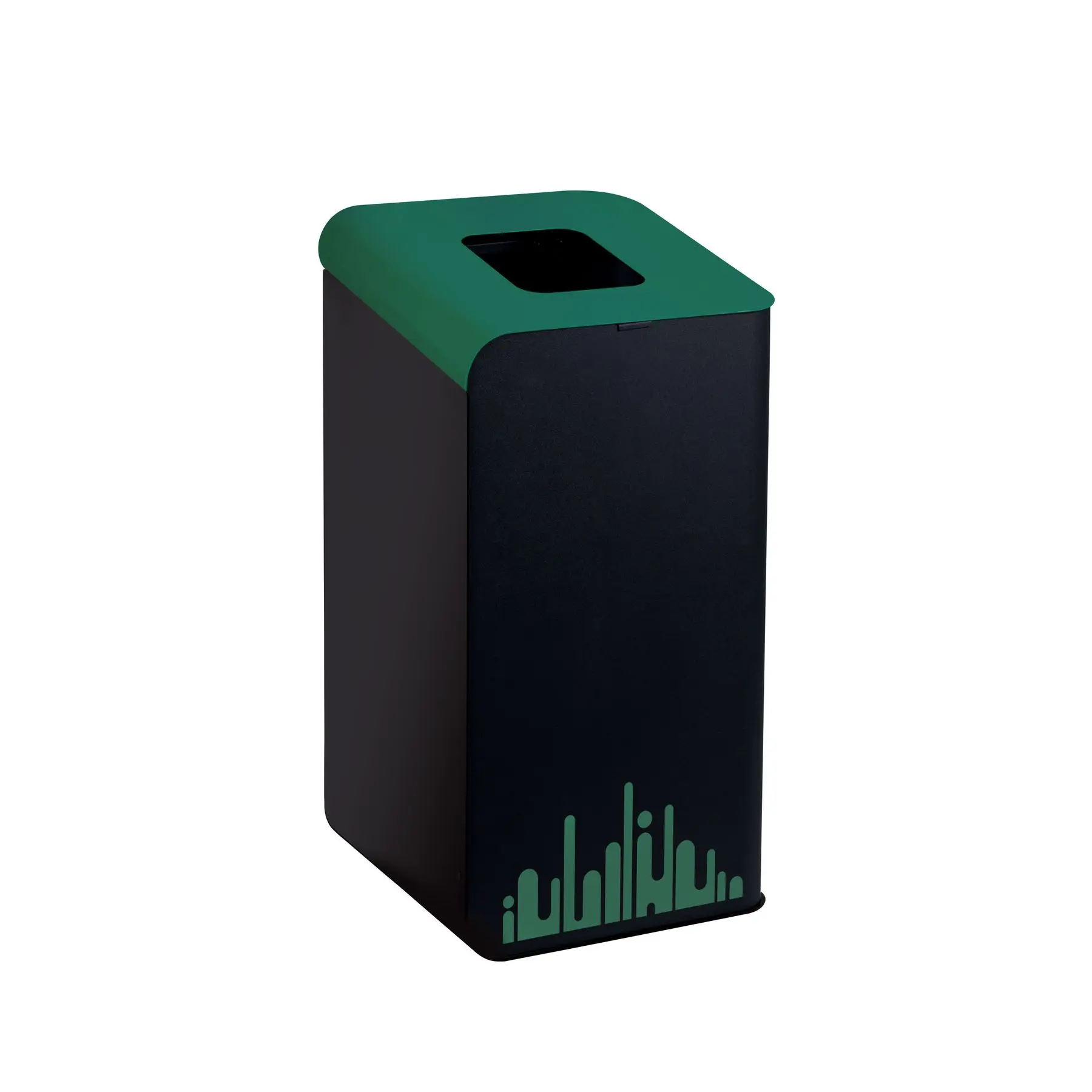 Rubik Evo Metropolitan Waste Container - Robust Steel Housing With ...