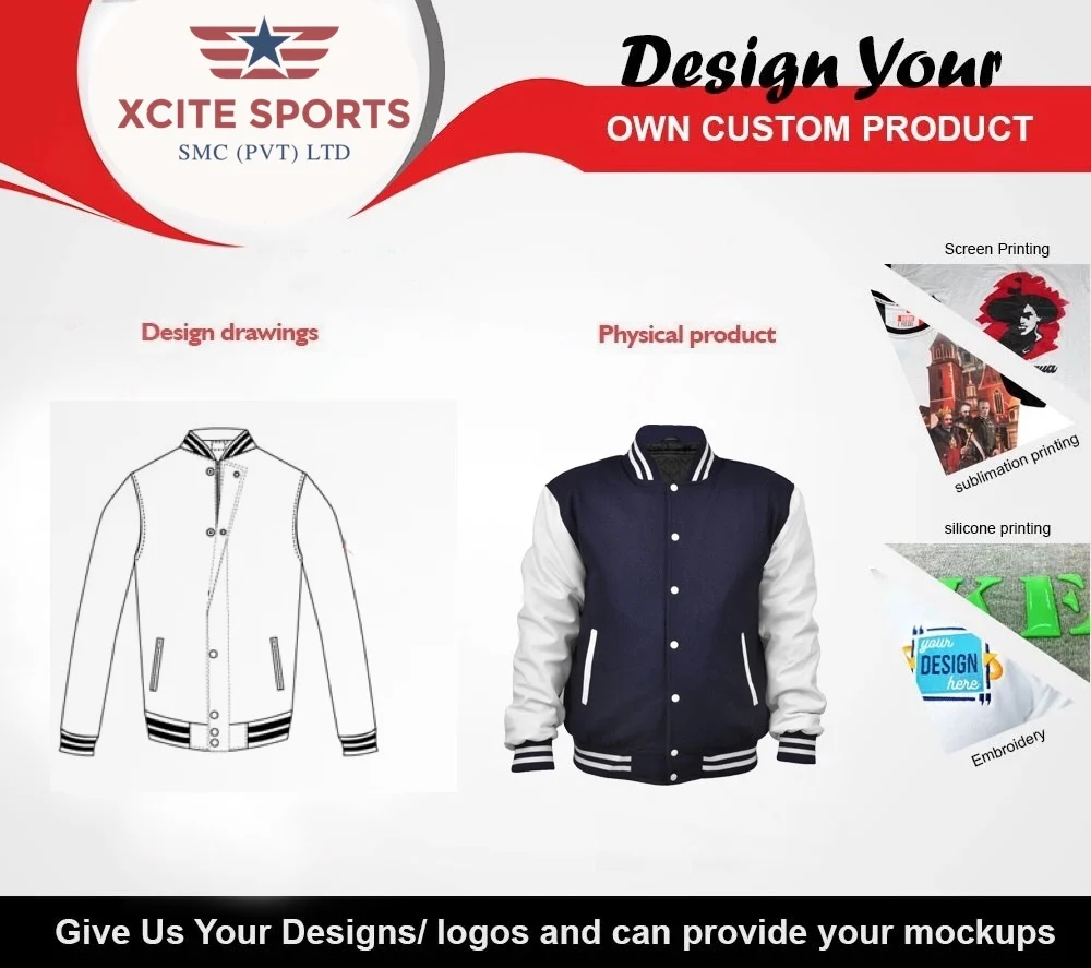 Customized High Quality Varsity Jacket for Men and Women Custom Patch ...