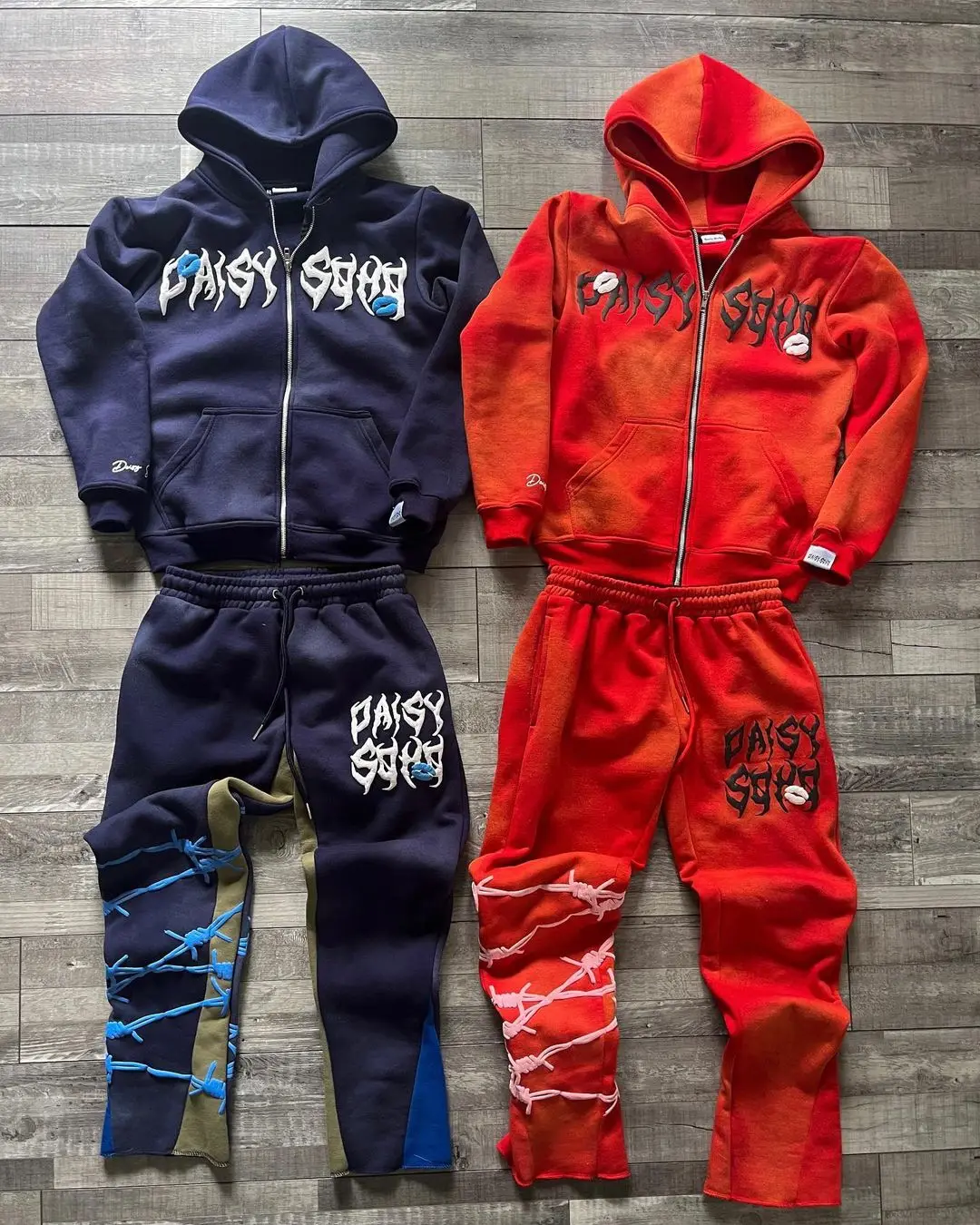 2024 Custom Men Stack Tracksuits For Men High Quality Heavy Cotton ...