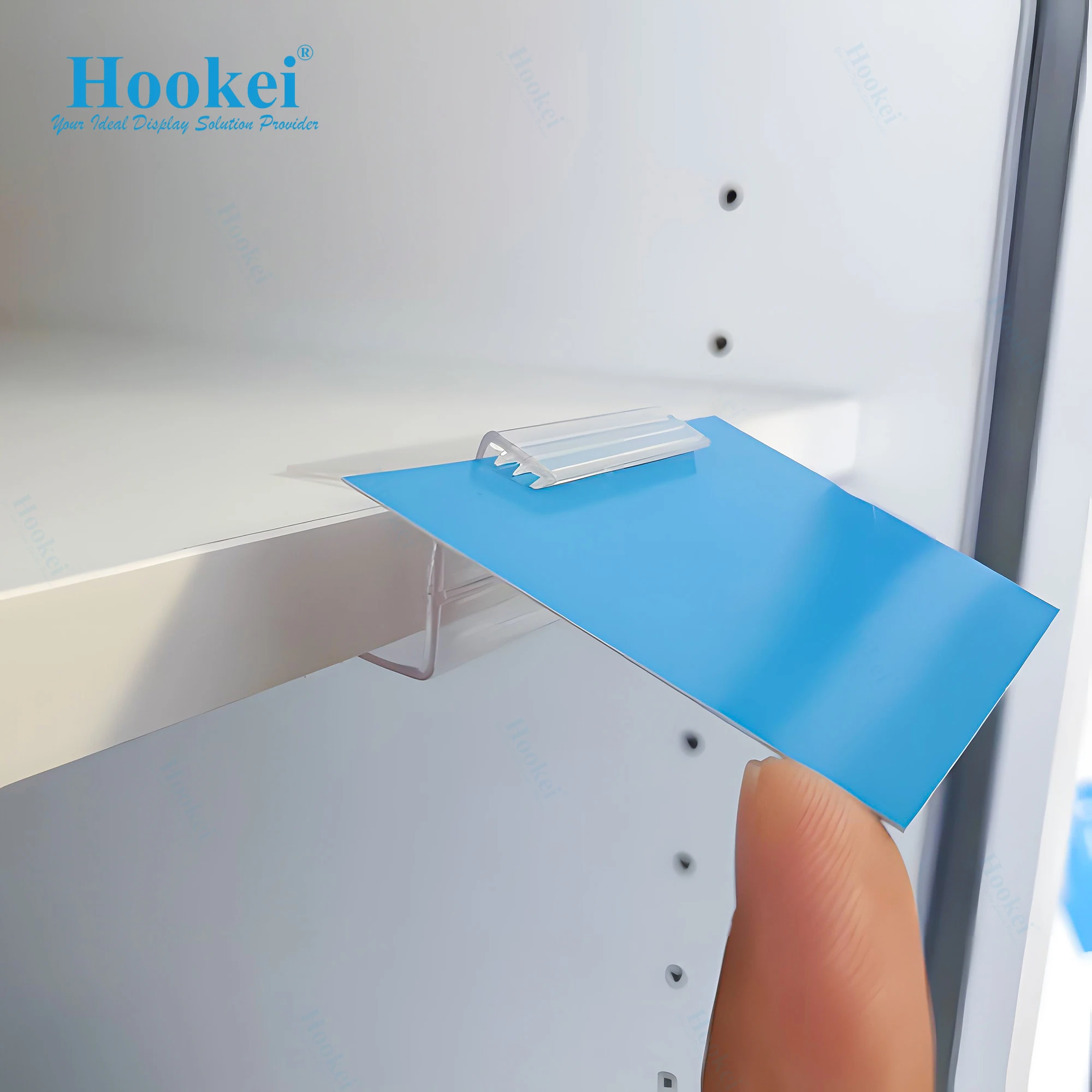 Heavy Duty Metal Gondola Shelf-top Aisle Sign Holder 3l Gripper Talker ...