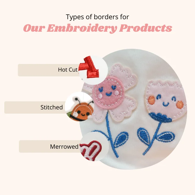 Premium Grade Best Seller Embroidery Patches Embroidered Cute Cartoons ...