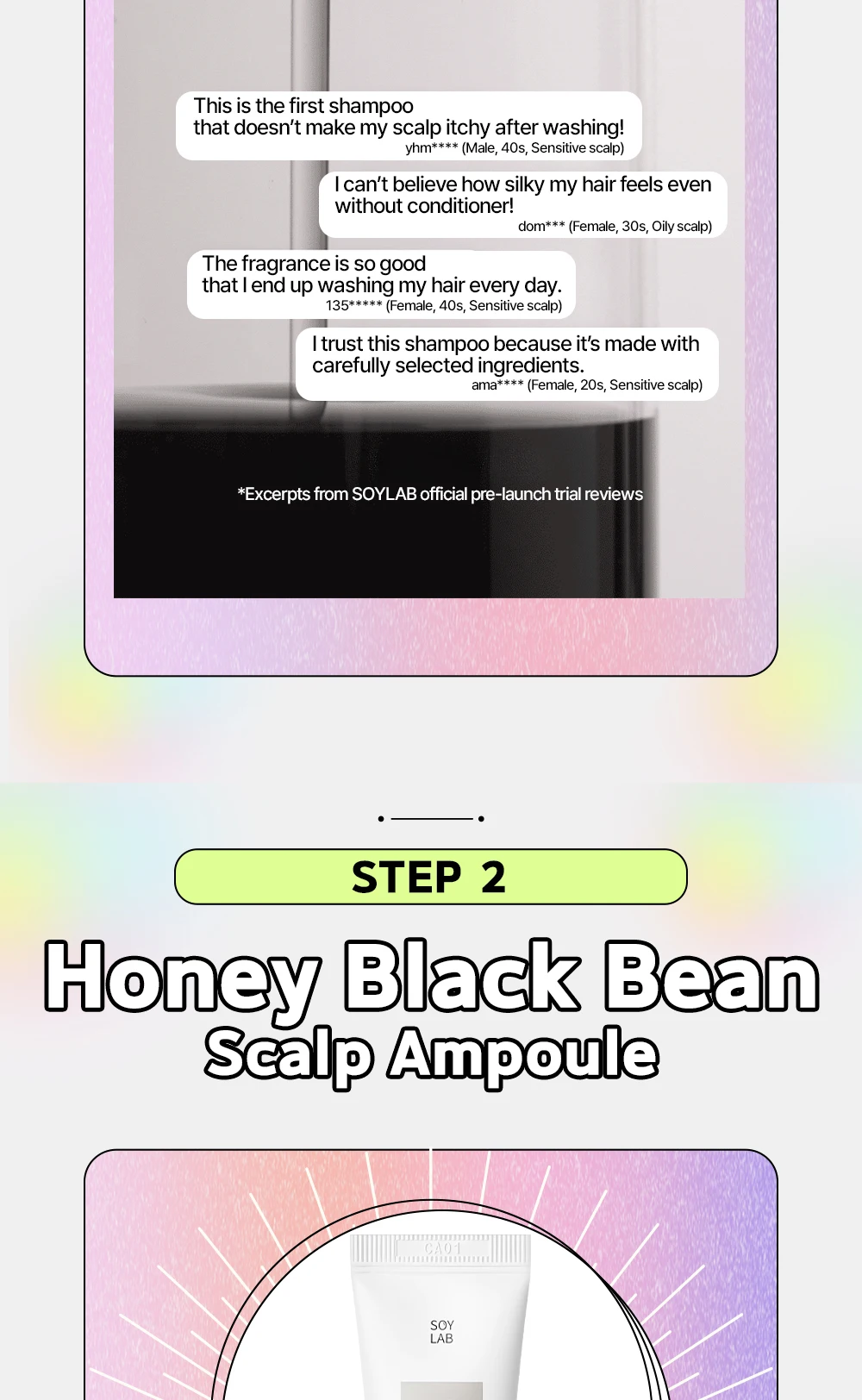 [SOY LAB] Organic Black Bean Scalp Care Set Shampoo (500ml) Honey ...