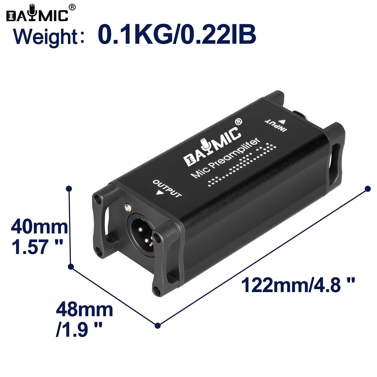 Portable Mini Dynamic Microphone Amplifier Wired Microphone Gainer ...