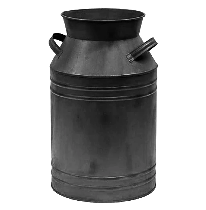 Galvanized Milk Cane Small Size With White Powder Coated With Heart ...