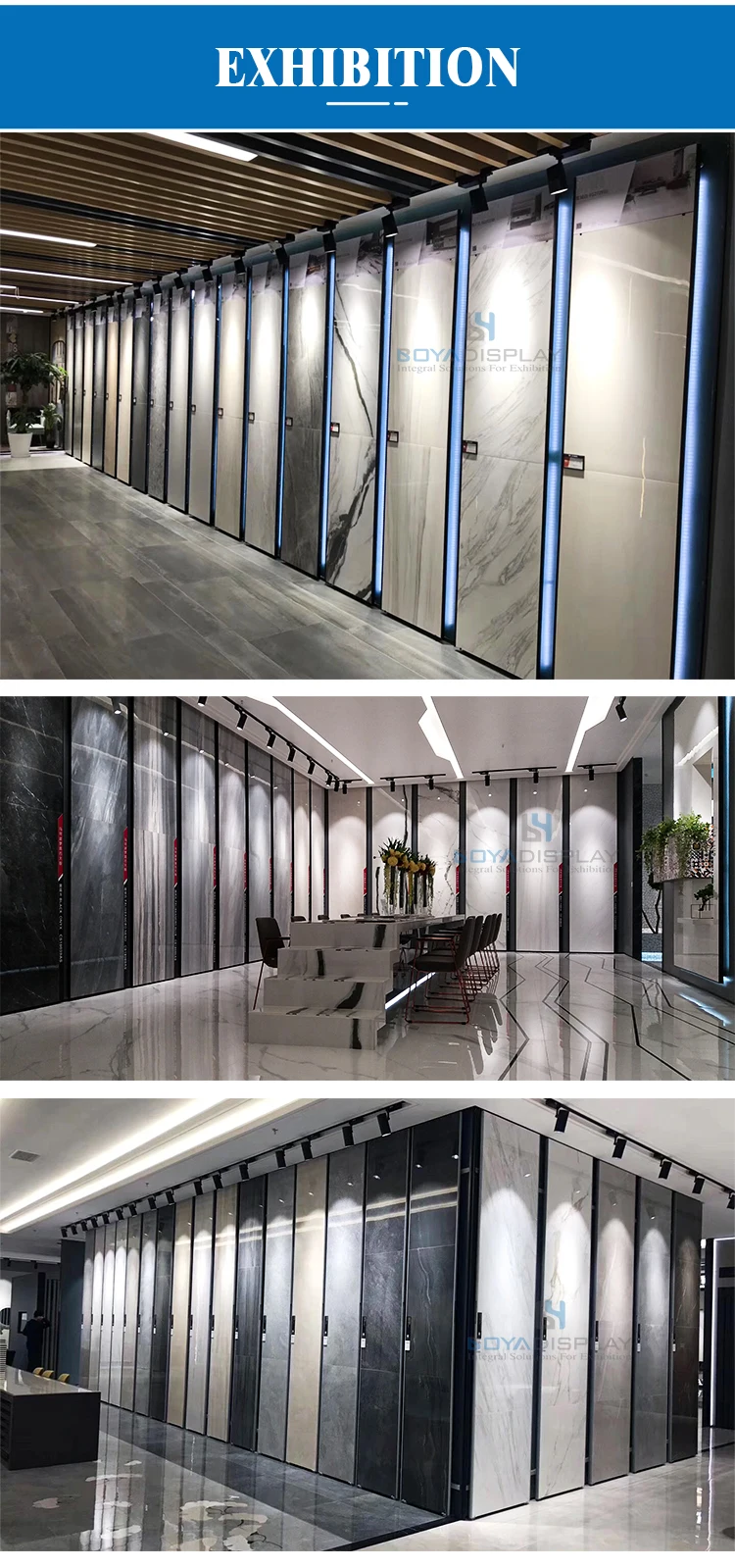 Customizable Wall Panel Ceramic Tile Display Ideas