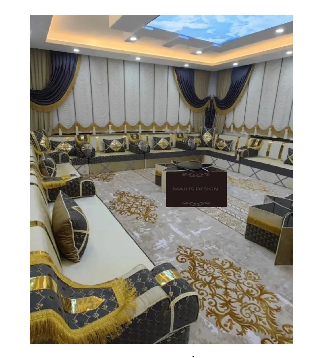 Arabic Majlis Moroccan Majlis Design | Sitting Height 40cm | Sofa ...