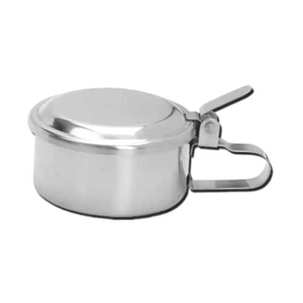 Holloware Stainless Steel Gallipot & Sputum Mugs With Cover 450ml ...