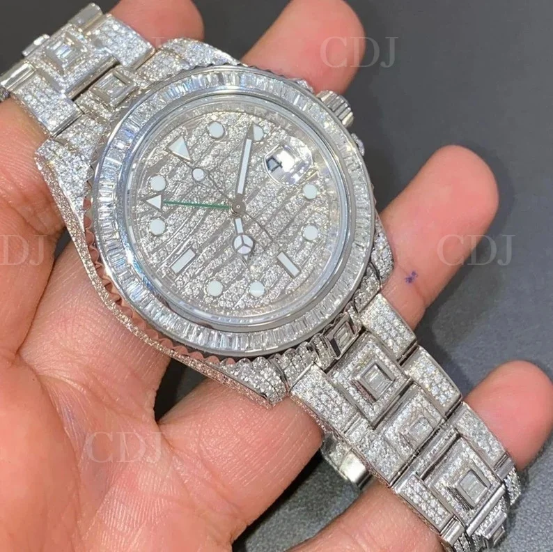 Luxury Hip Hop Iced Out Diamond Watch Mechanical Men Wrist Watch ...