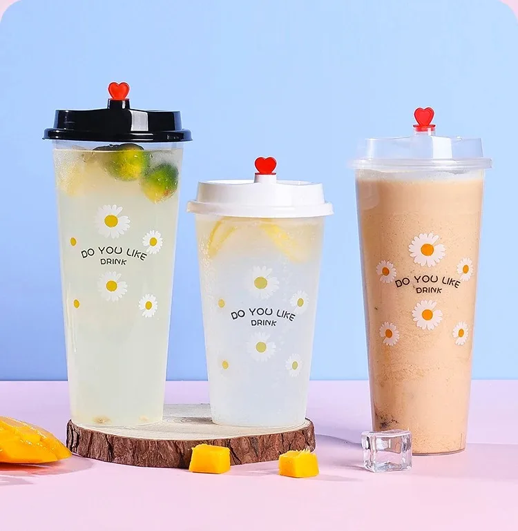 Factory Price 700ml Injection Milk Tea Cup PP Hard Plastic Boba Bubble Tea Cups| Alibaba.com