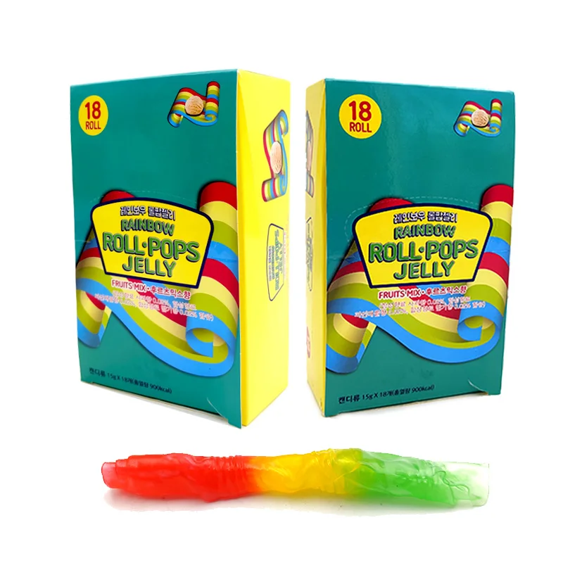 Custom Fruit Roll Up Mix Flavored Snacks Rainbow Jelly Fruit Roll Ups ...