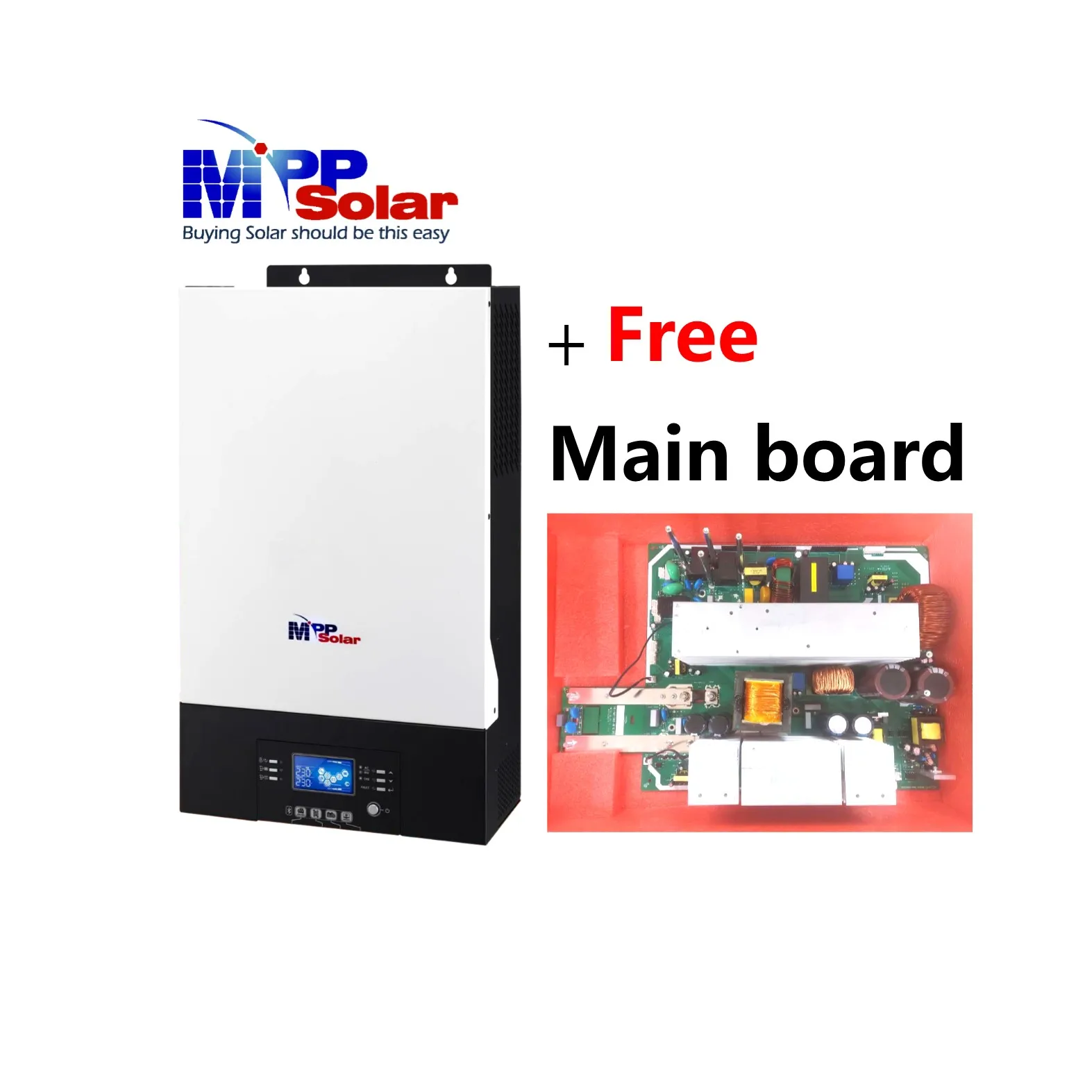 PIP5048MGX plus Main Board 5000w 48v 230v MPP Solar solar inverter High ...