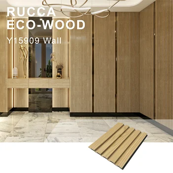 Wpc Laminated 3d Fluted Wall Panel Interior Rucca 159*09mm Wpc Panels ...