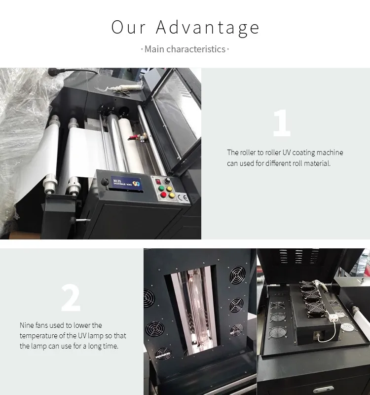 Double 100 Durable Label Sticker Laminating Roll to Roll Uv Coating ...