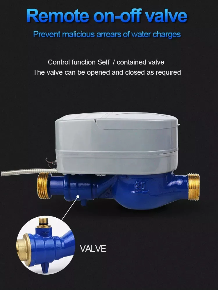 Cheap Rs485 Prepaid Smart Hot Water Meter Pulse Output With Valve ...