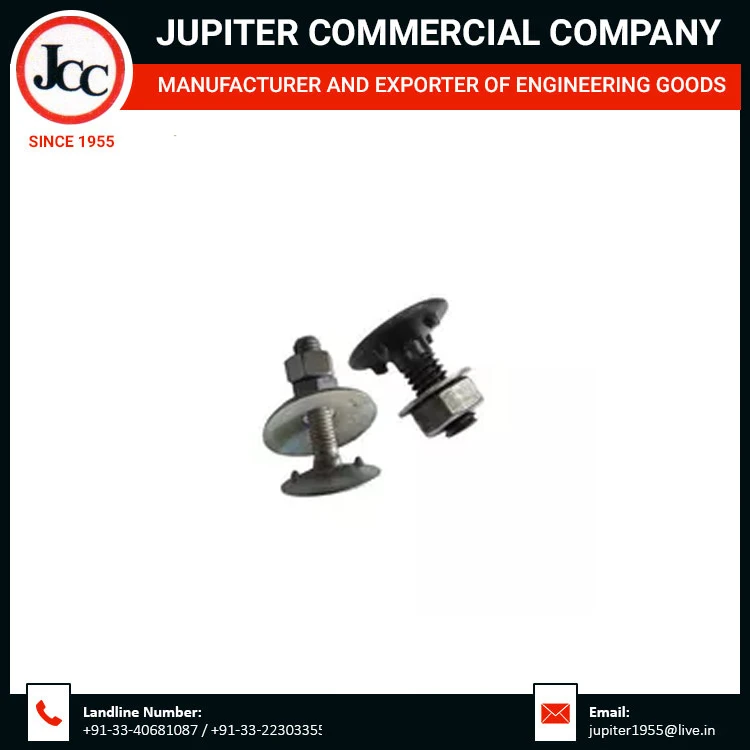 M8 to M12 Size Steel Elevator Bucket Bolts - ISO Standard