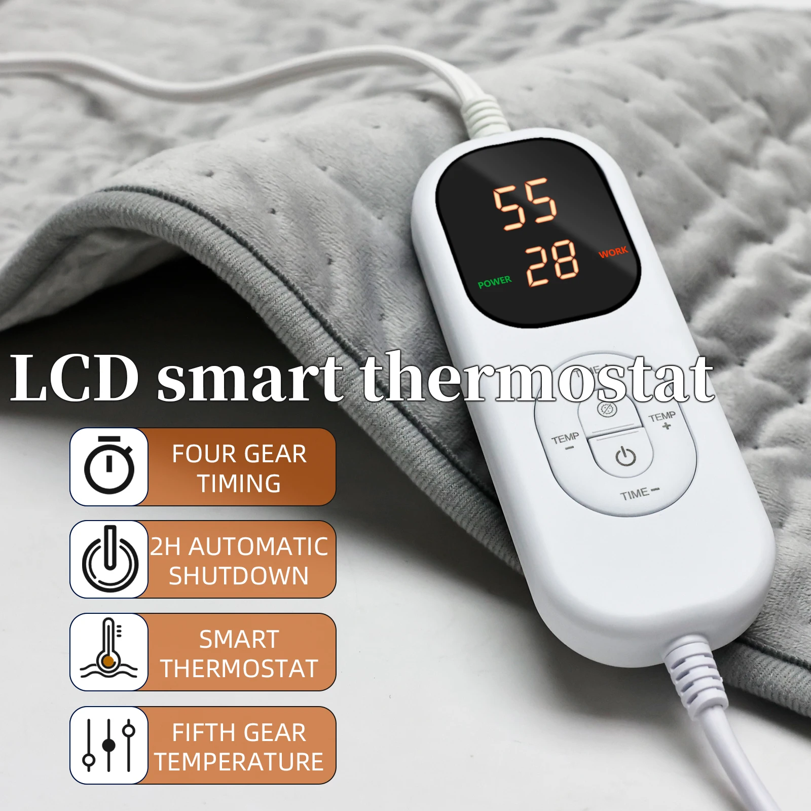 Portable Electric Foot Warmers 110v Foot Heating Pad With Adjustable ...