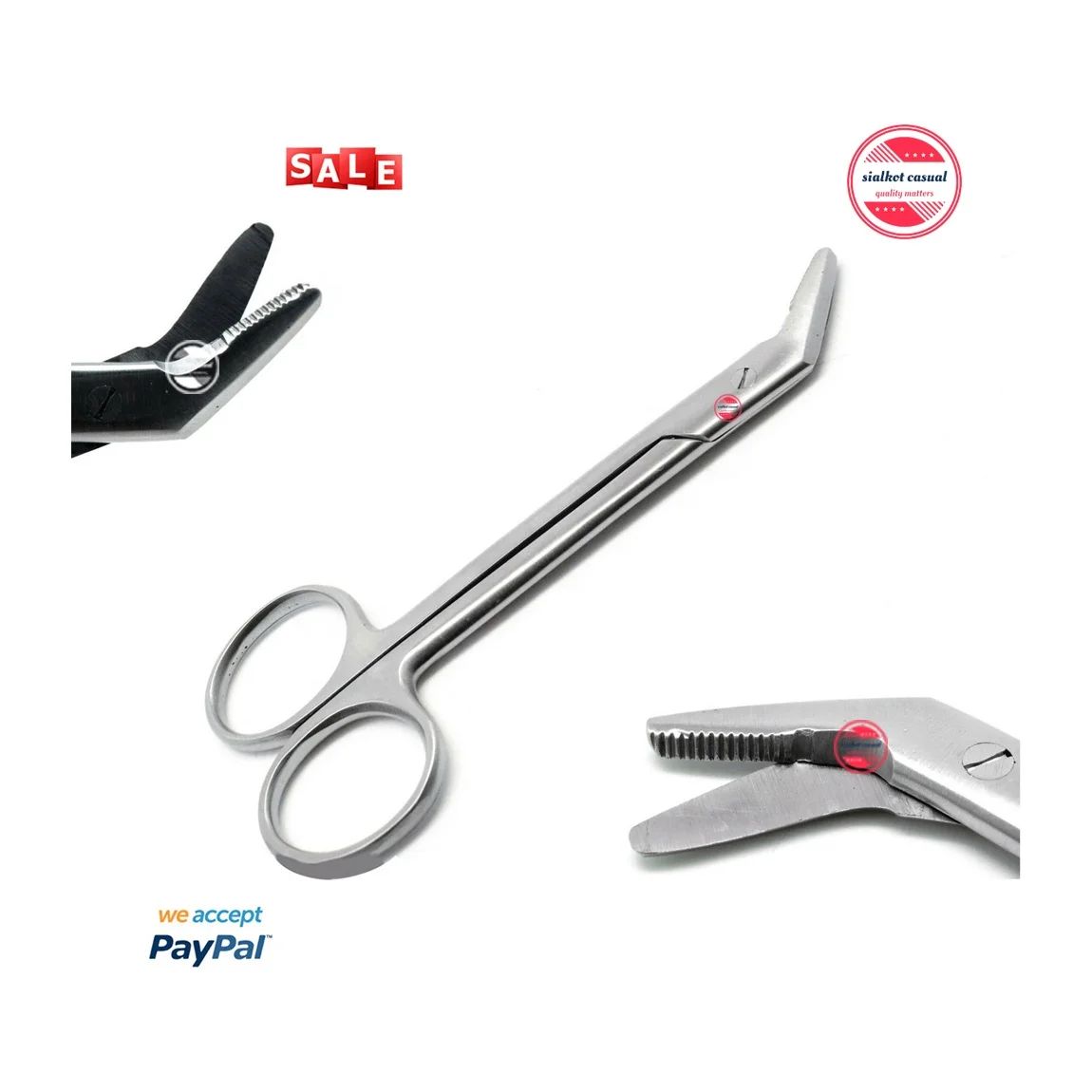 Dental Universal Crown Scissor Angled 4.75" Wire Cutting Orthodontics ...