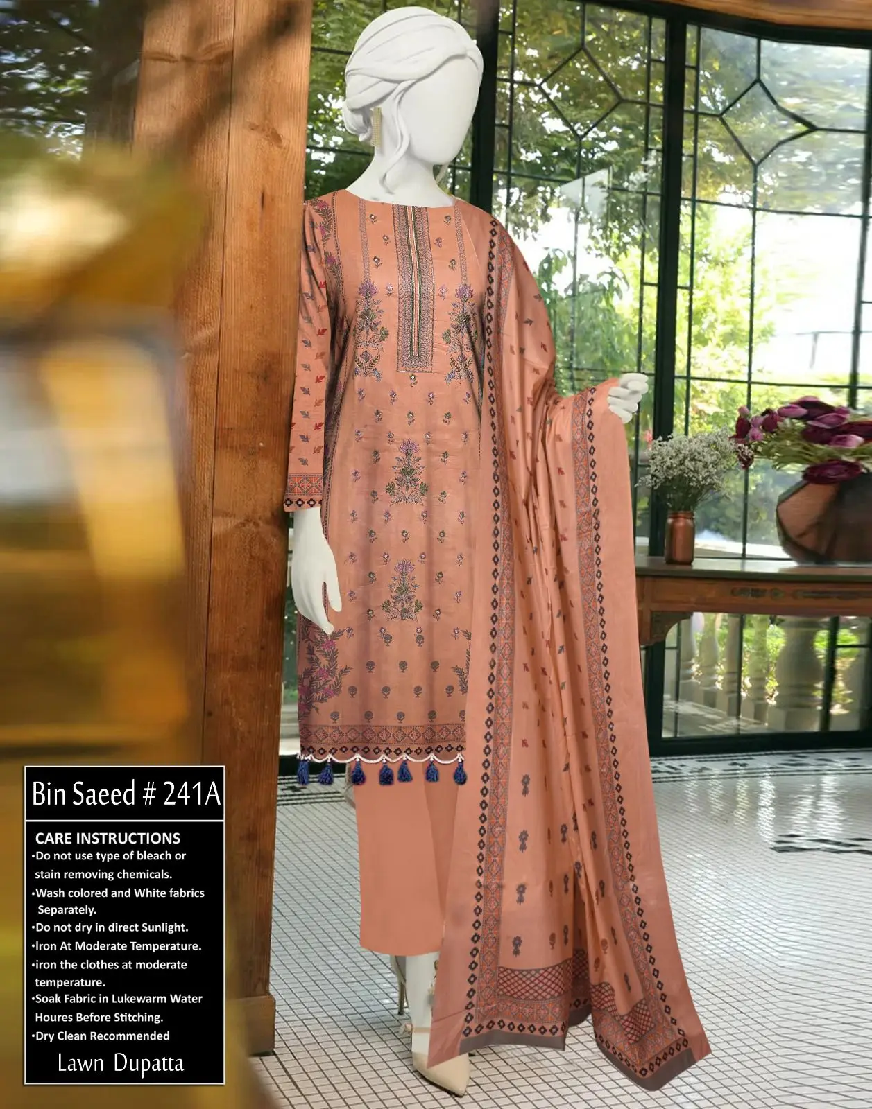 Bin Saeed Pakistani Brand Dresses Embroidered Work Summer Lawn Collection 2023 Paypal Accepted ...
