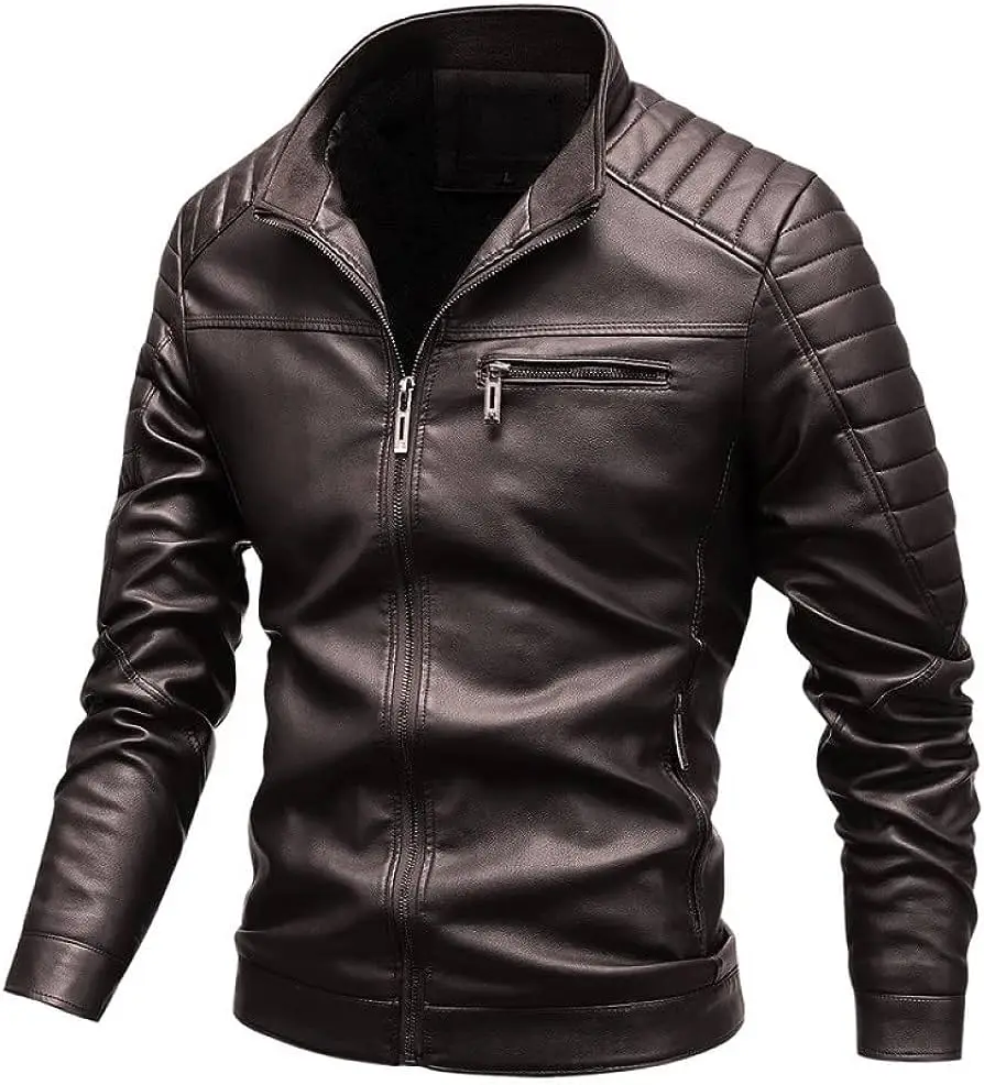 Luxury Black Dyed Leather Cow Skin Low Price Men Leather Jacket Casual ...
