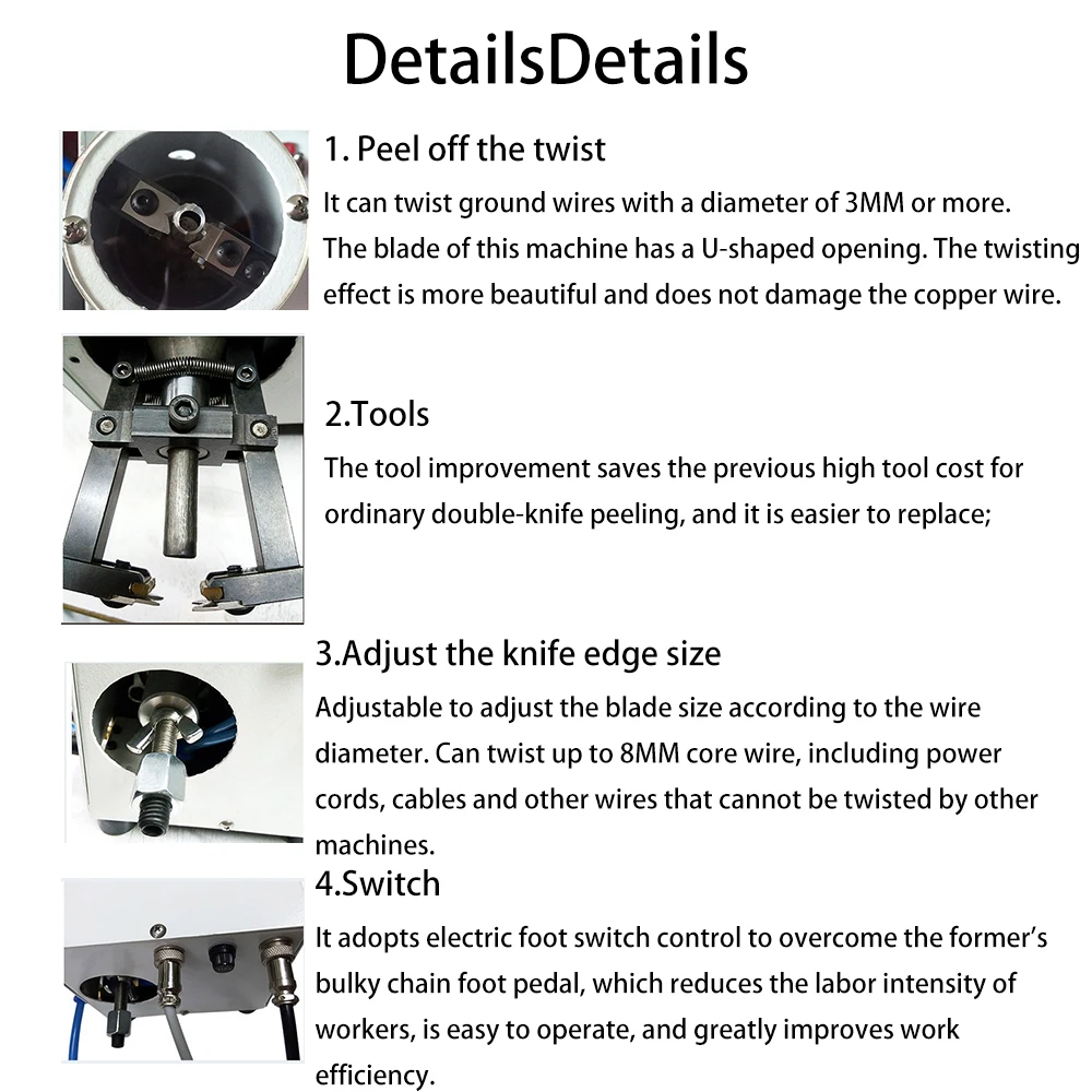 Cable Pvc Wire Twisting Stripping Machine With Wire Positioner - Buy ...