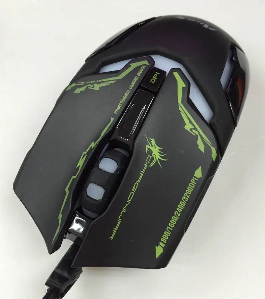 Dragon War Ergonomic 5D Avago High Performance Wired Blue Sensor Gaming ...