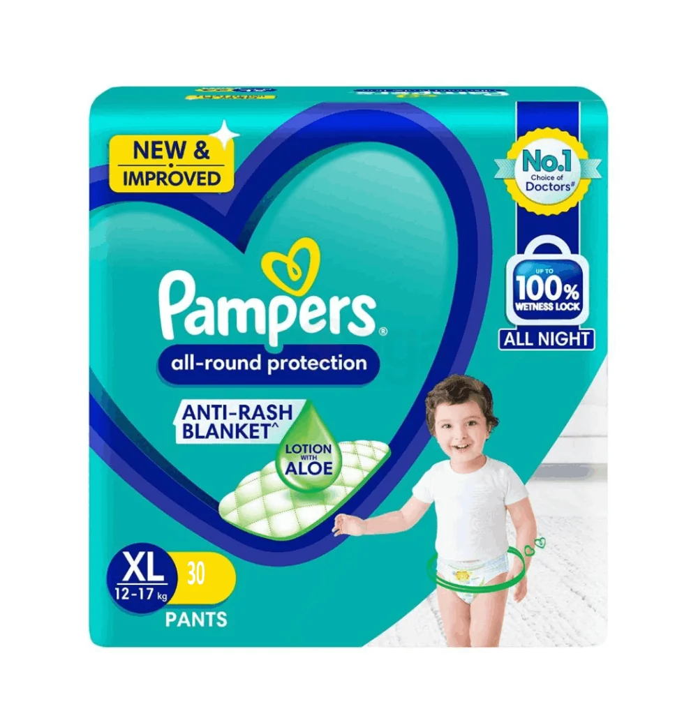 Pampers Baby Diaper All Round Protection Pants Xl 1217kg 30 Pieces ...