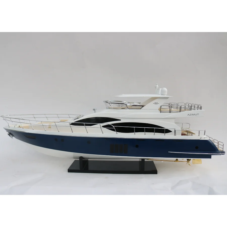 AZIMUT 82 MOTOR YACHT SPEED BOAT MODEL - Handicraft Modern Yacht Model ...