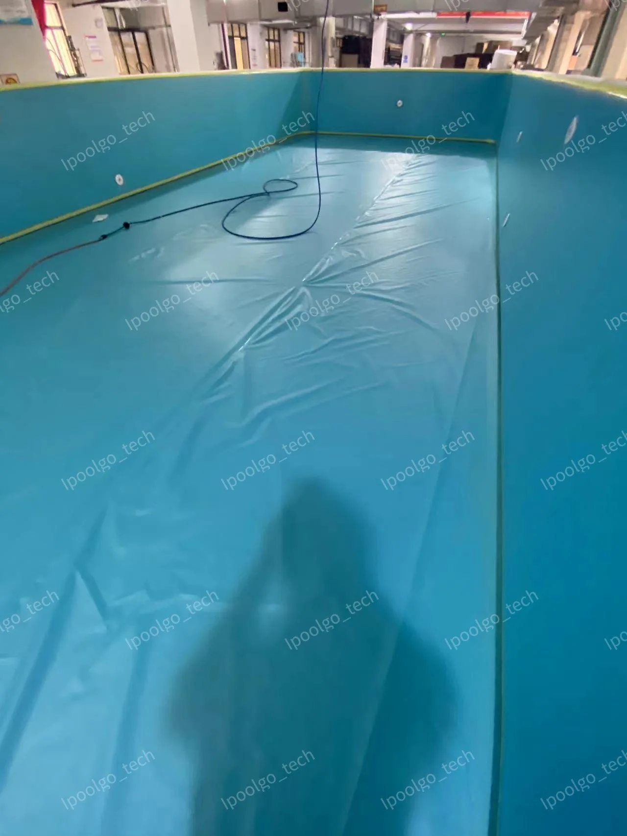 IPOOLGO Inflatable Pool - Deep, Rectangular, and Durable