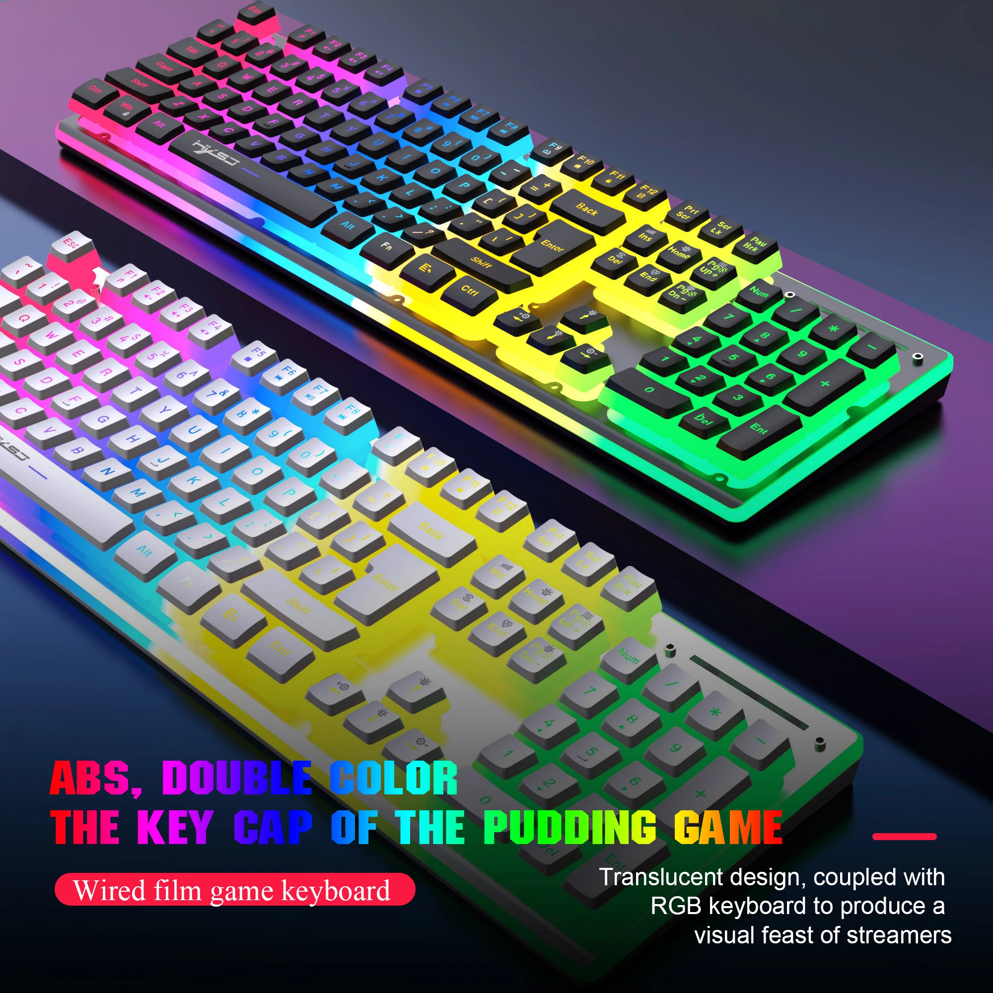 2025 HXSJ L96 104 Keys Wireless Gaming Keyboard & Mouse Combo – RGB ...