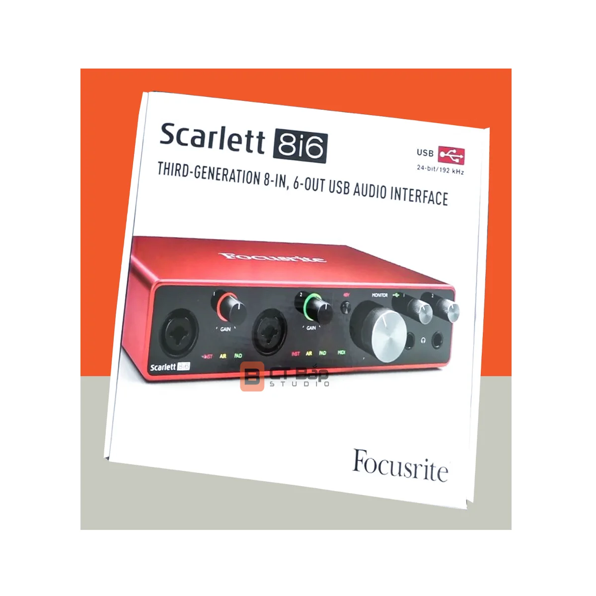 Focusrite Scarlett 8i6 3rd Gen 8-in,6-out Audio Interface,For Podcast ...