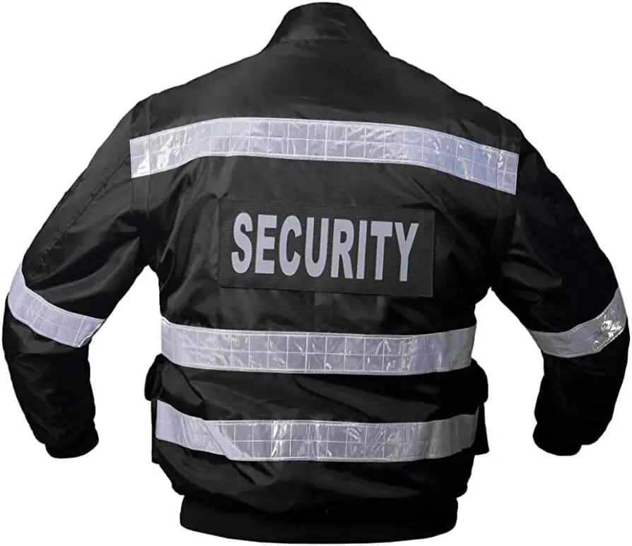 Hi Vis Reflective Bomber Parka Jacket - Security & Safety