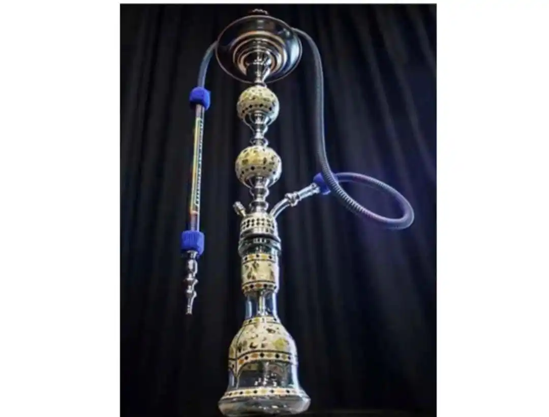 Handmade Luxury Mother of Pearl Stainless Steel Hookah | Elegant Mosaic ...