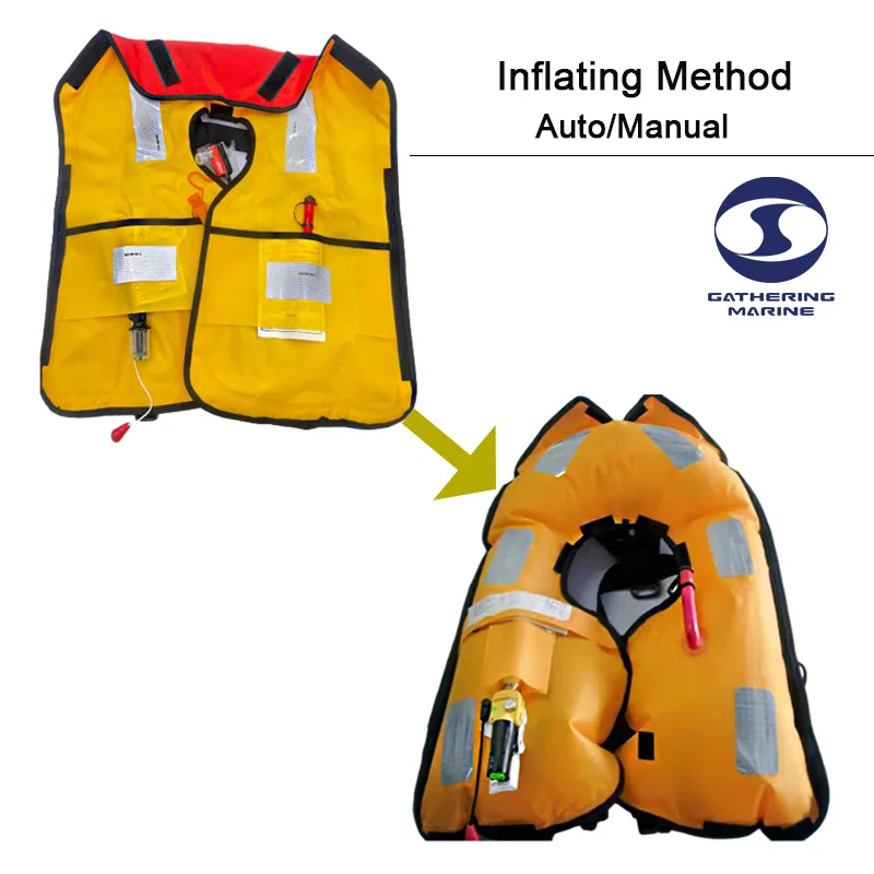 33g CO2 Cylinder Inflatable Life Jacket - 150N Buoyancy