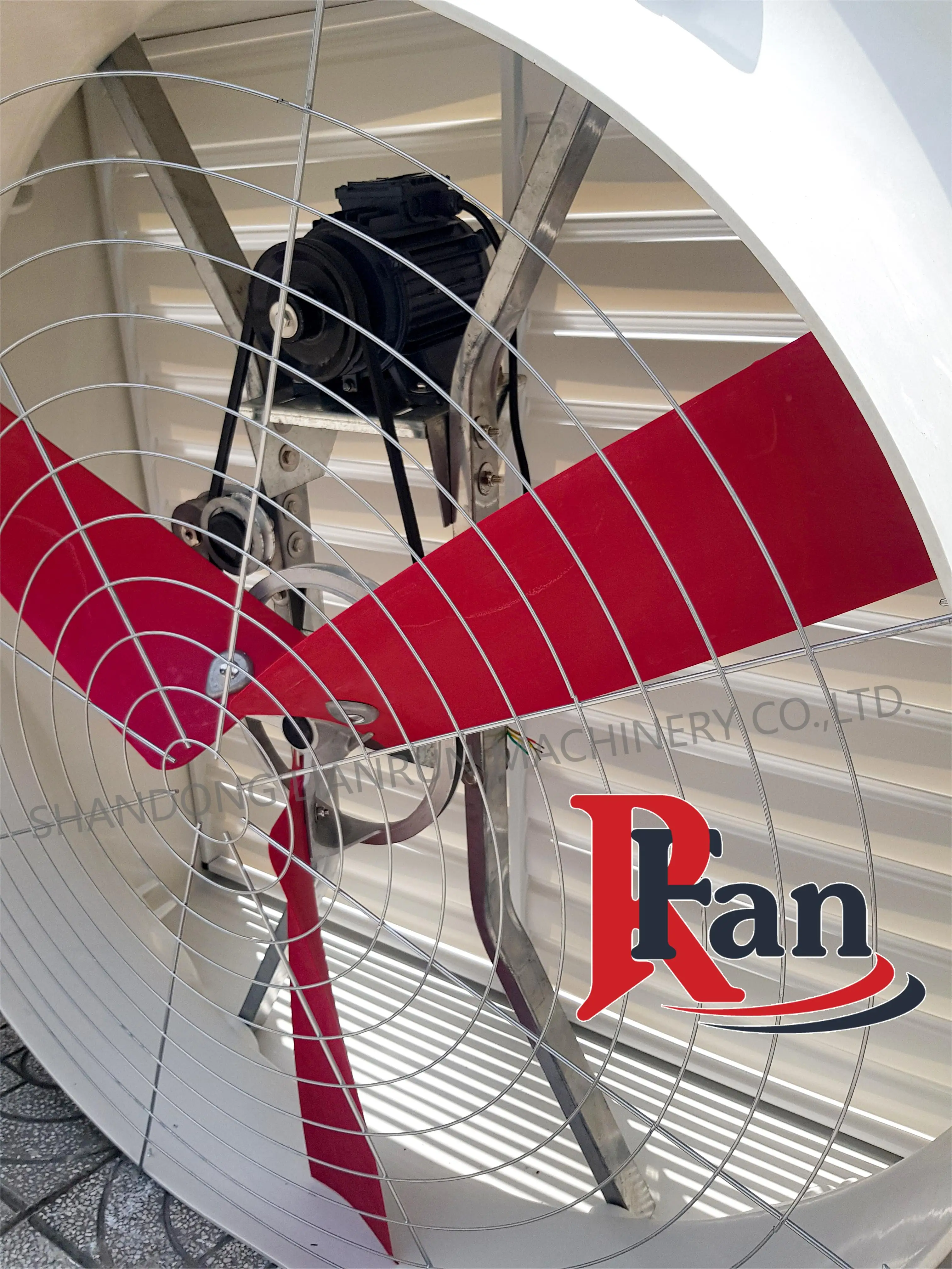 Factory Batch Frp Negative Pressure Fan Belt Nylon Fan Blade Axial Flow ...