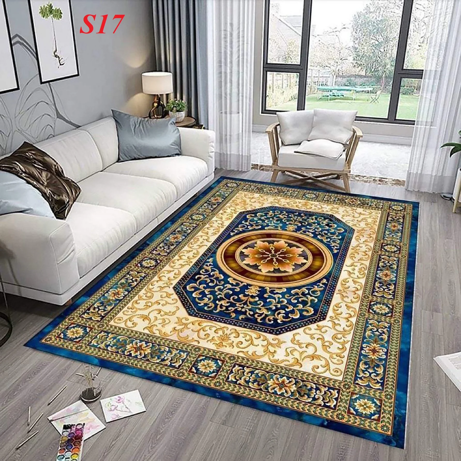 Modern Luxury Carpet With 3d,5d Motifs Sharp Printing Technology For ...