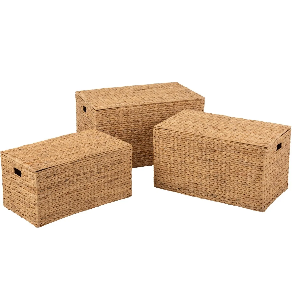 Vietnam Handicraft Woven Straw Square Water Hyacinth Baskets For ...