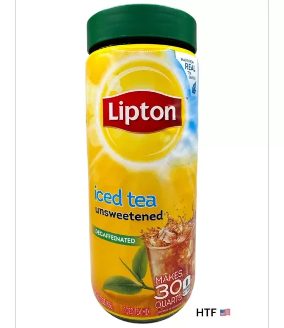 Lipton Unsweetened Instant Iced Tea Mix Both Styles 1 Can 30 Qts ...