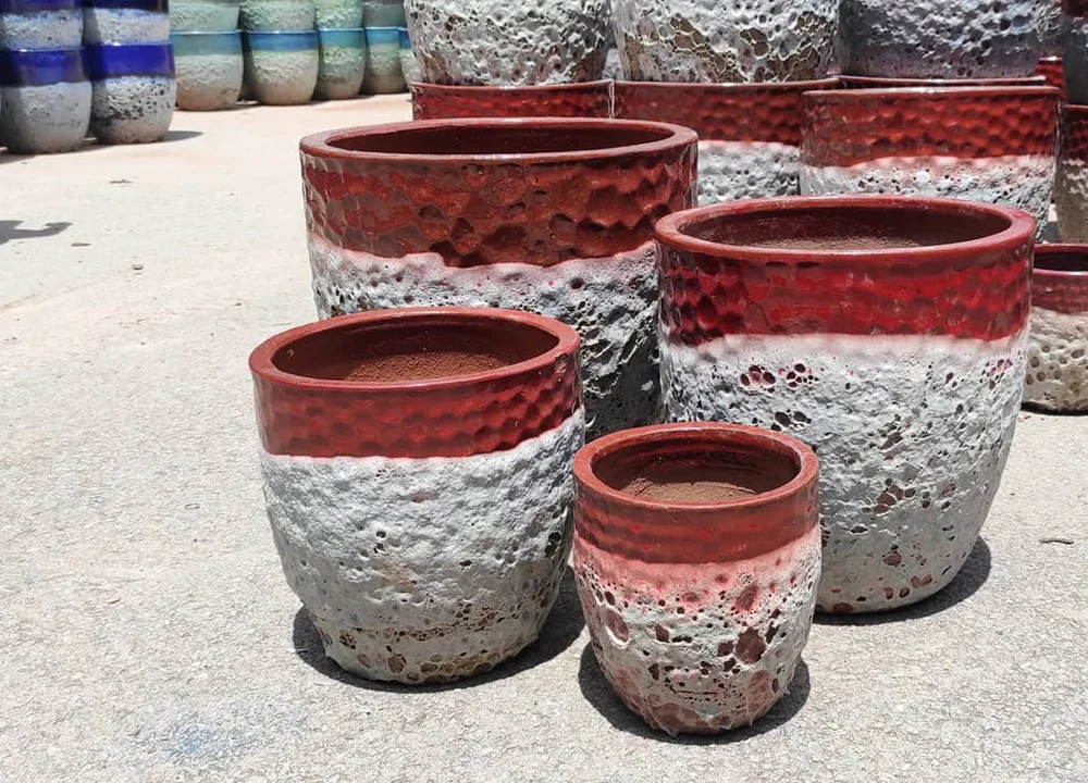 Large Outdoor Pots by Thai Viet Pottery - Durable & Stylish