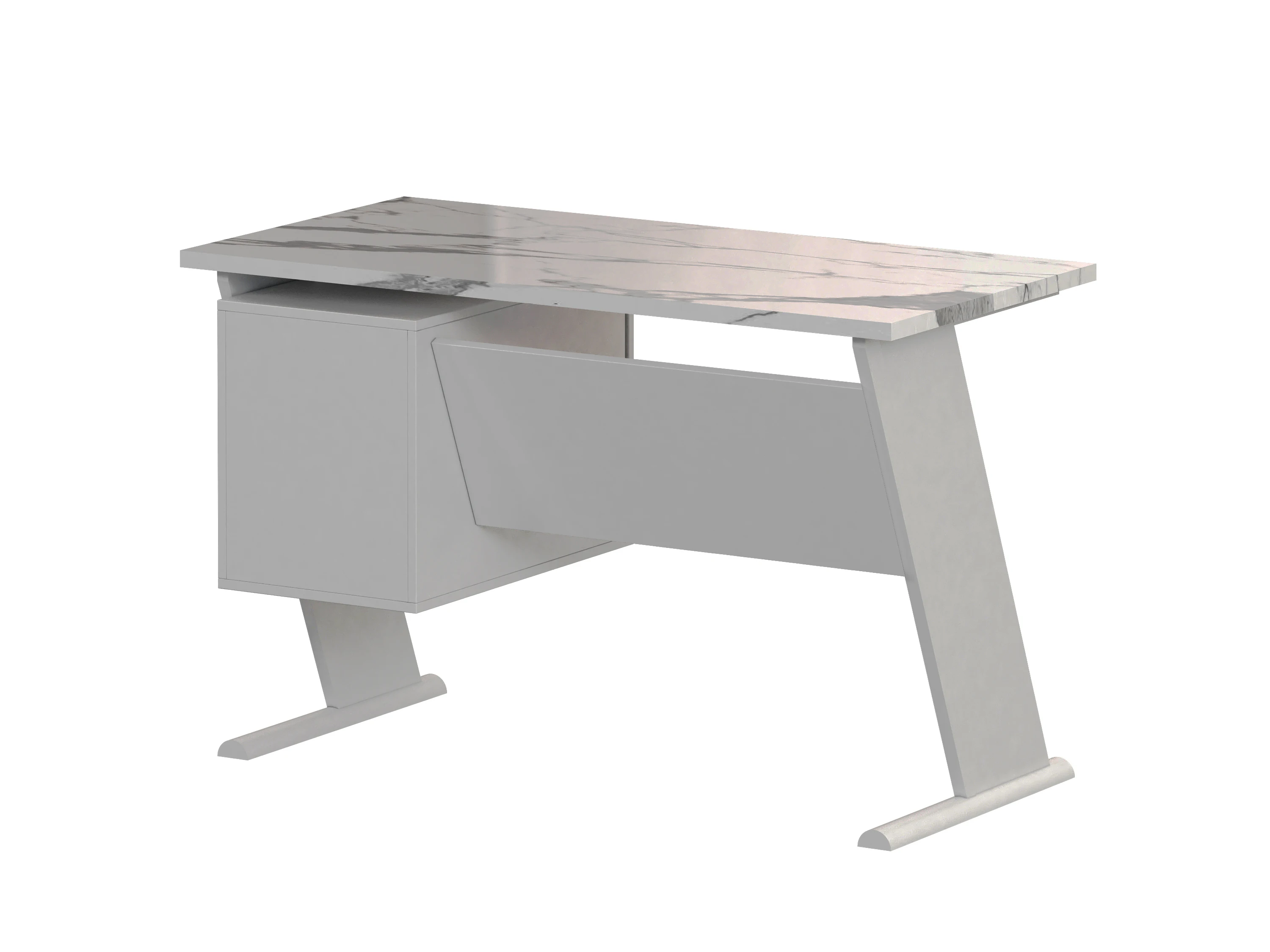 Modern White Marble Top Office Table Working Study Computer Desk - Buy ...