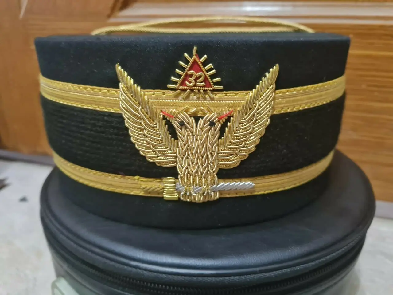 32nd Degree Scottish Rite Freemasons Masonic Cap Hat With Gold Cord ...