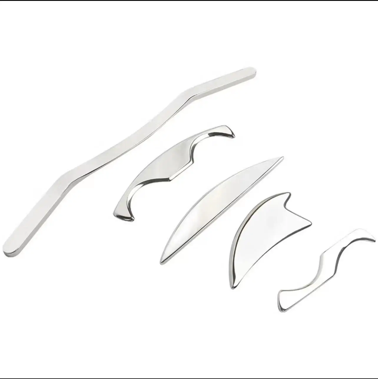 M Shape Stainless Steel Muscles Scrape Massager Gua Sha Tool