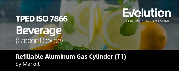 7.5l Co2 Cylinder Aluminum Gas Cylinder Tped Iso 7866 High Pressure ...